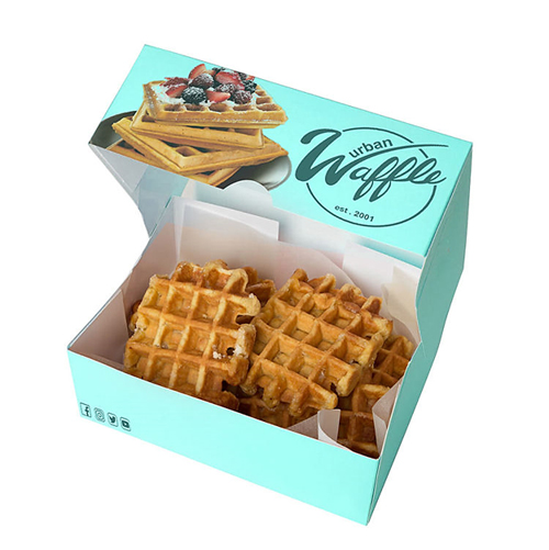 Products FOOD PAPER PACKAGING WAFFLE PAPER BOX